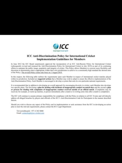 About ICC Cricket | International Cricket Council